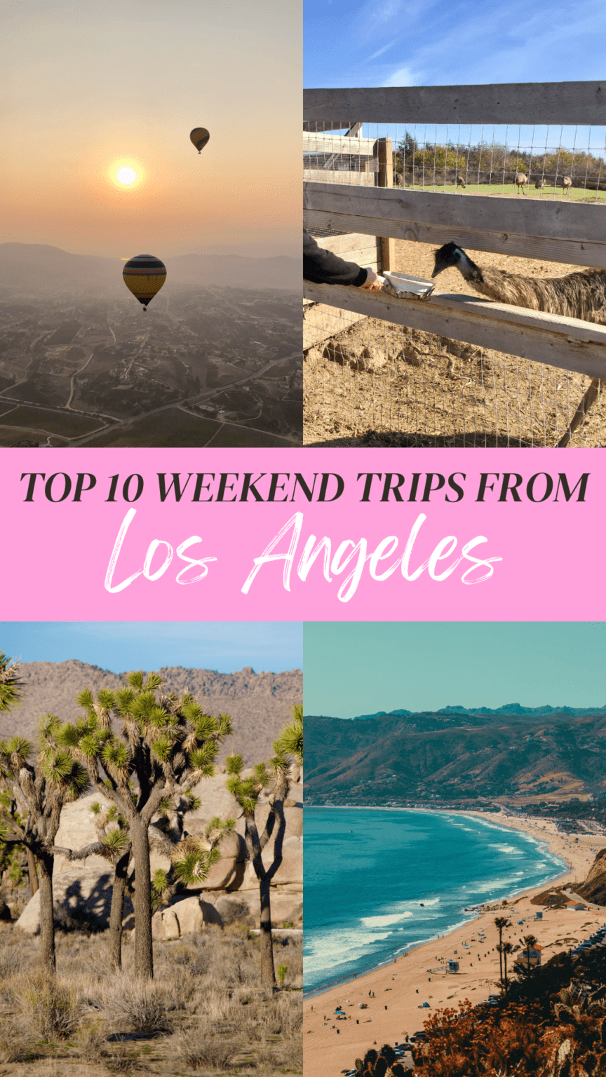 Top 10 Weekend Trips From Los Angeles – Bow & Tangle
